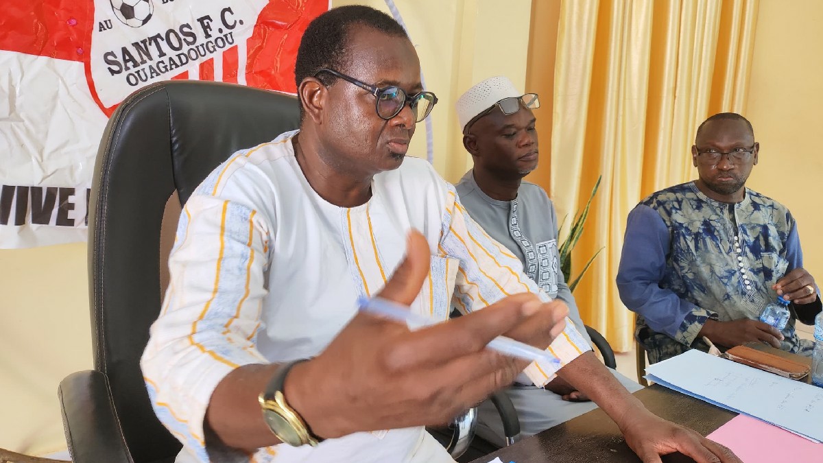 Santos FC : Elu à la tête du Conseil d'administration, Sayouba Kaboré ...